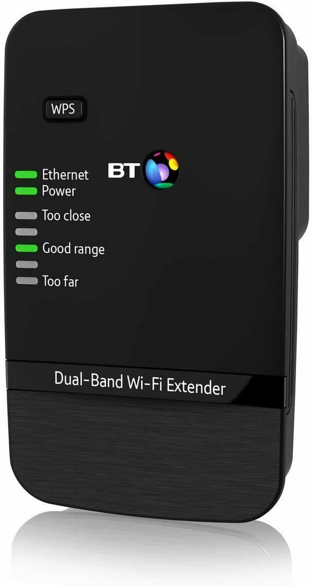 BT Dual-Band Wifi Range Extender 600 300Mbps - 075716 (Renewed)