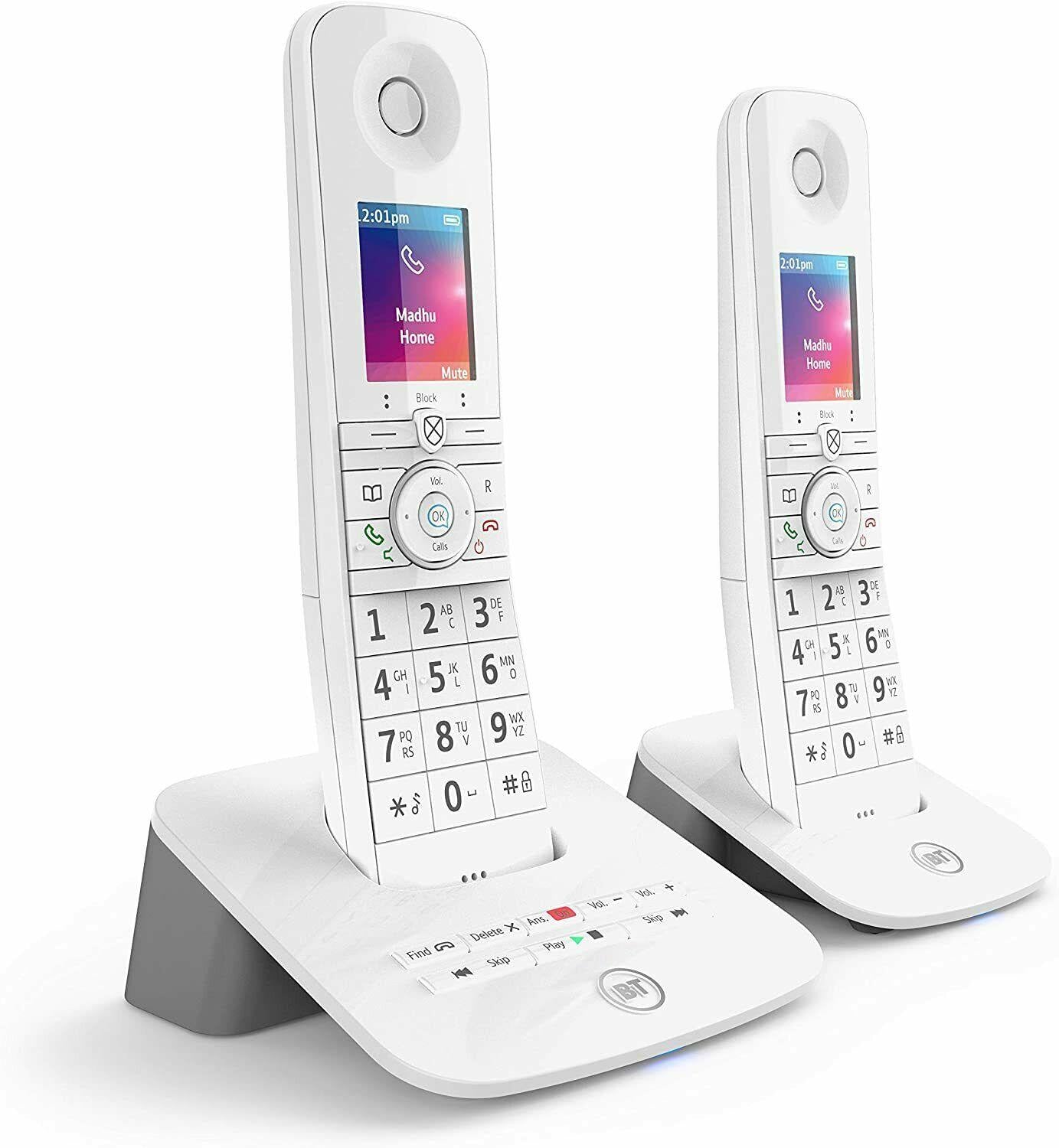 BT Premium Twin Digital Cordless Phone 100% Nuisance Call Blocking Whi