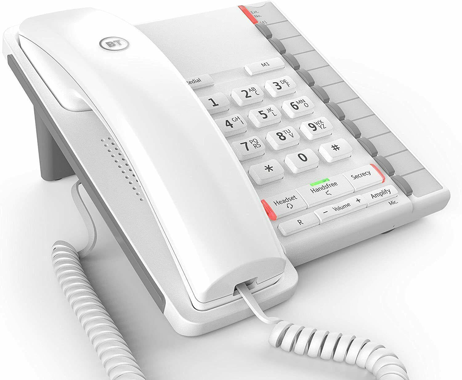 BT Converse 2200 Corded Telephone With Speakerphone White - 040207 (Re