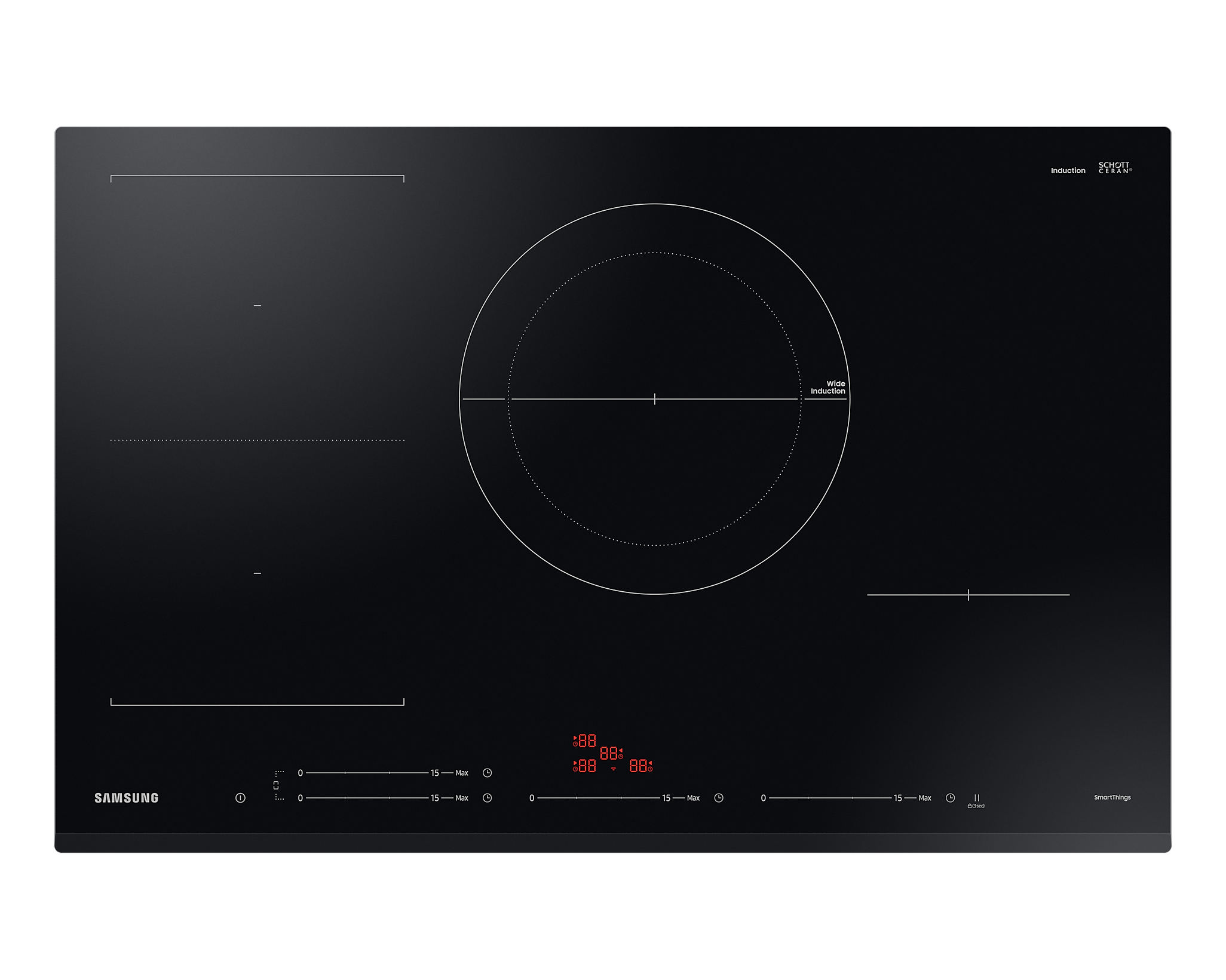 Samsung Induction Hob Series 5 Slim Fit With Flex Zone Black NZ84C5047