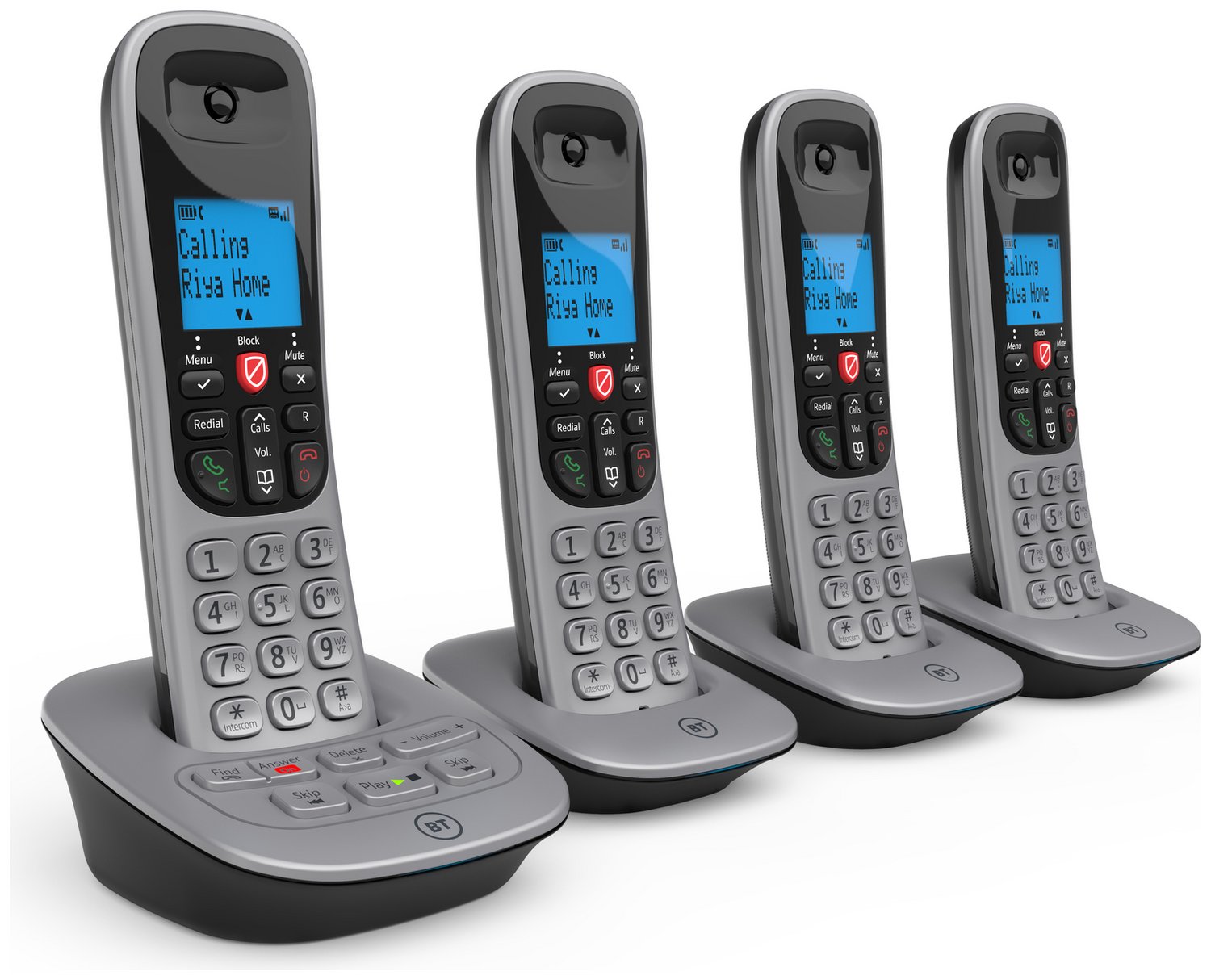 BT 7660 Quad Digital Cordless Phone With Call Blocking & Answering Mac