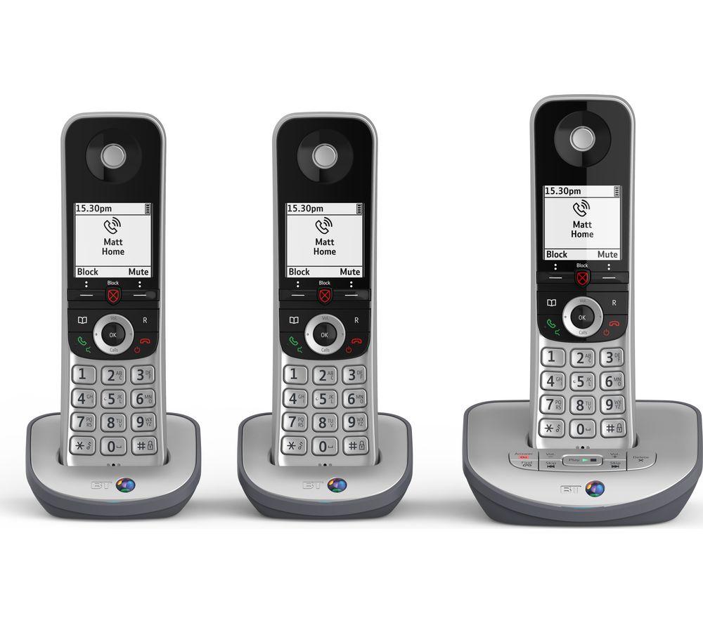 BT Advanced Z Trio Cordless Phone and Answer Machine | BT Cordless Phones